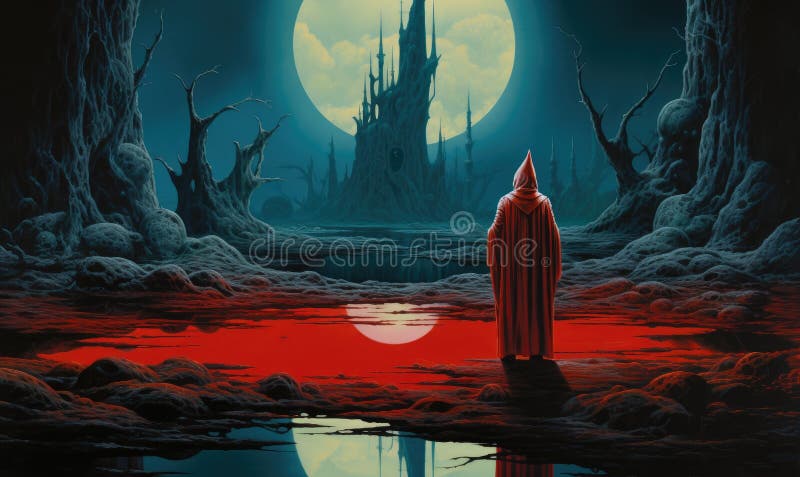 Explore a Captivating World through a Fantasy Illustration of a Wizard ...