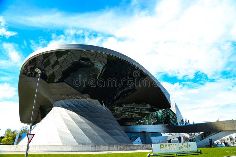 BMW World with Blue Sky in Munich, Technology Editorial Photography ...