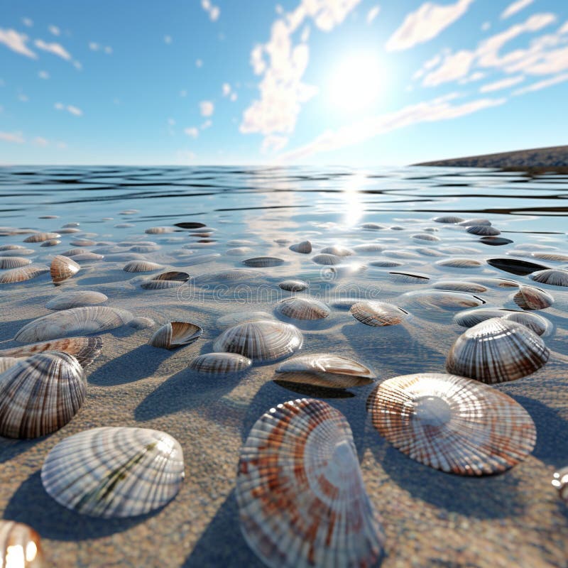 Discovering Chiton Species: Seashore Wonders Stock Illustration ...