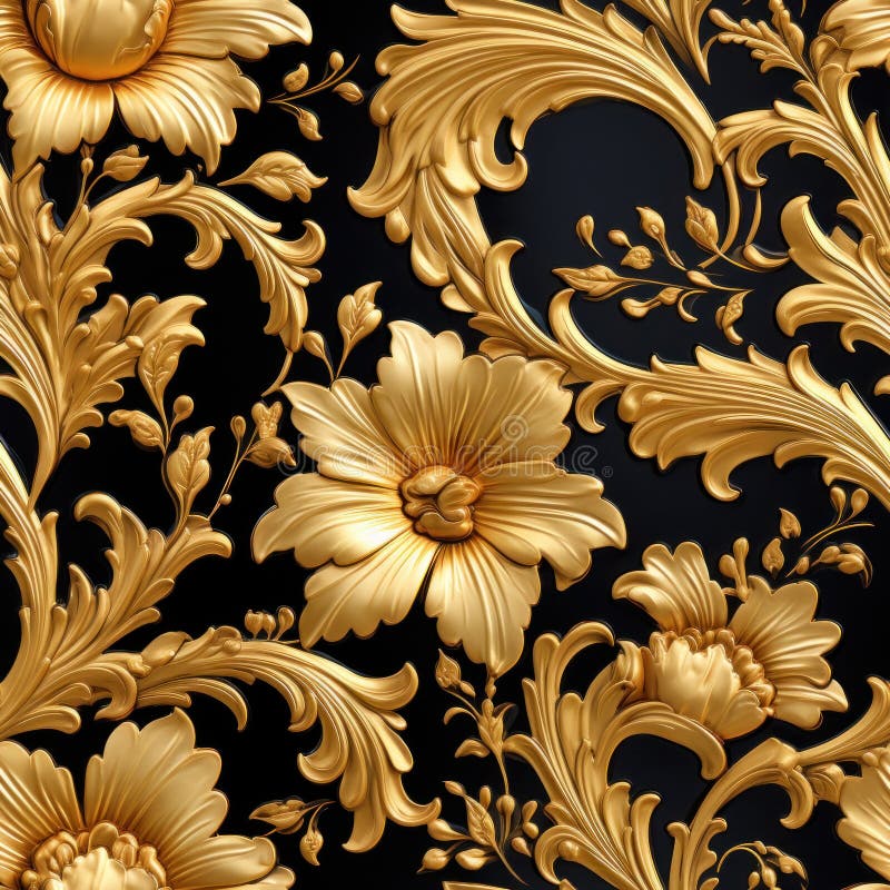 Explore the Classic Beauty of Damask Patterns AI Generated Stock ...