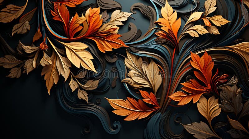 Explore a Classic Fractal Texture in this Flat Illustration, Embodying ...