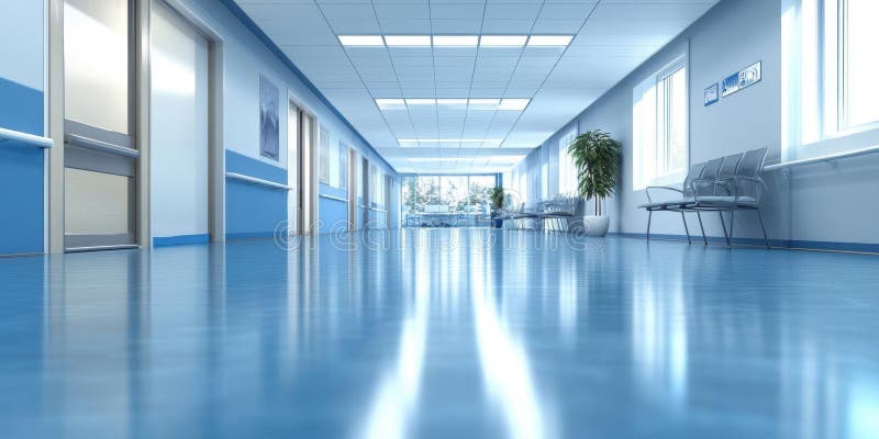 Explore Clean and Empty Modern Clinic Interior with Hopeful Ambience ...