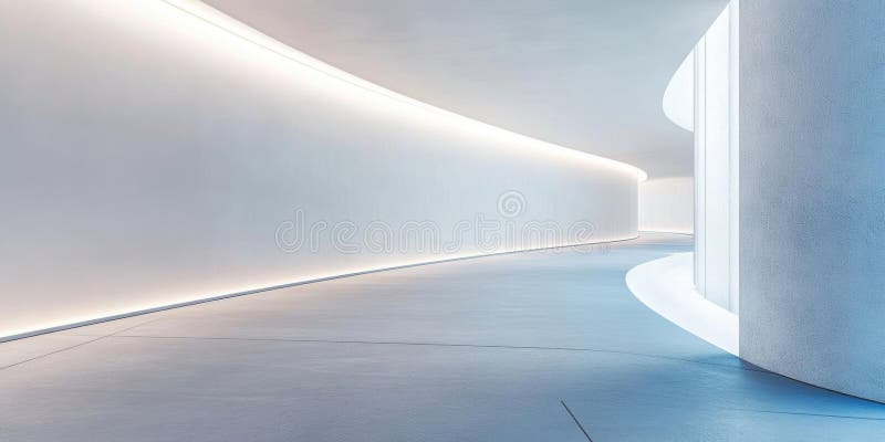 Explore Clean Hallway Modern Architectural Design Minimalist Concept ...