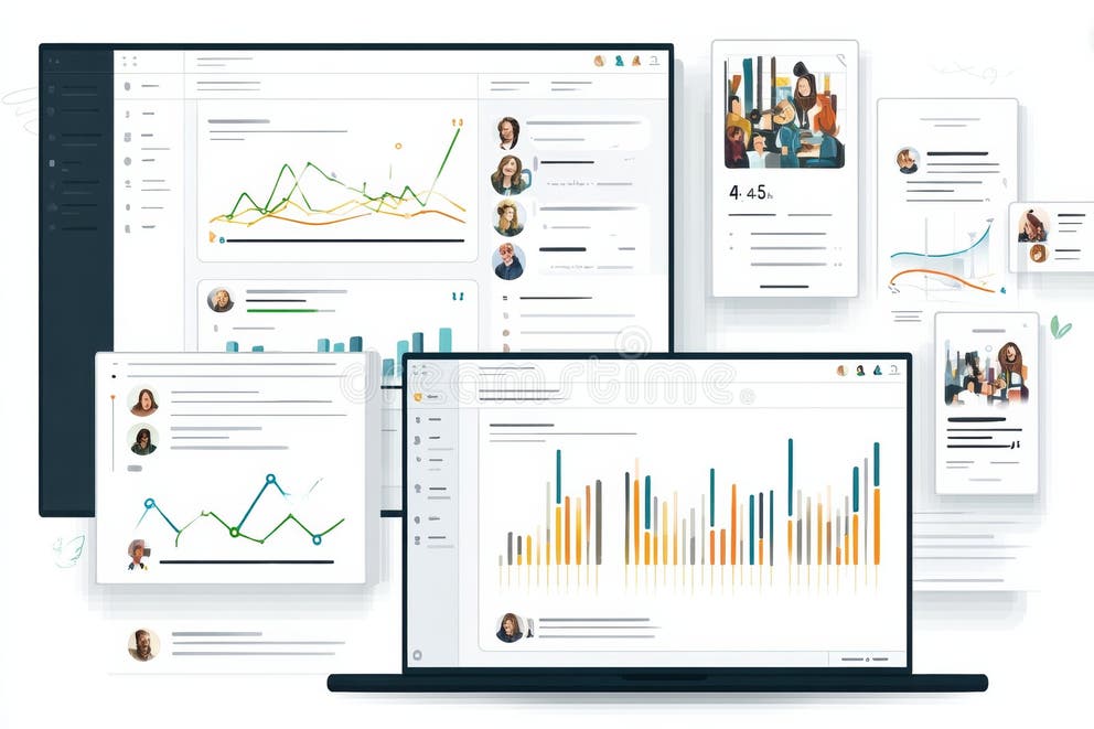 Explore the Clean User Interface of an AI Dashboard Featuring Chat Flow ...