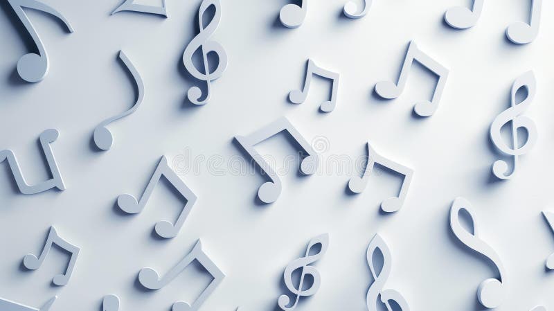 Explore a Clean Vector Sheet of Music Notes, Featuring Vibrant Melodies ...