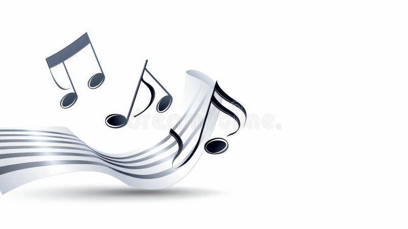 Explore a Clean Vector Sheet of Music Notes, Featuring Vibrant Melodies ...
