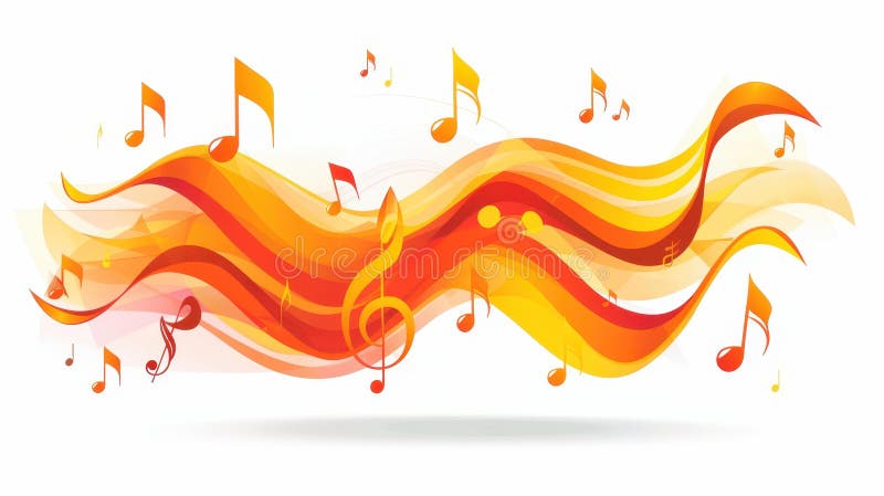 Explore a Clean Vector Sheet of Music Notes, Featuring Vibrant Melodies ...