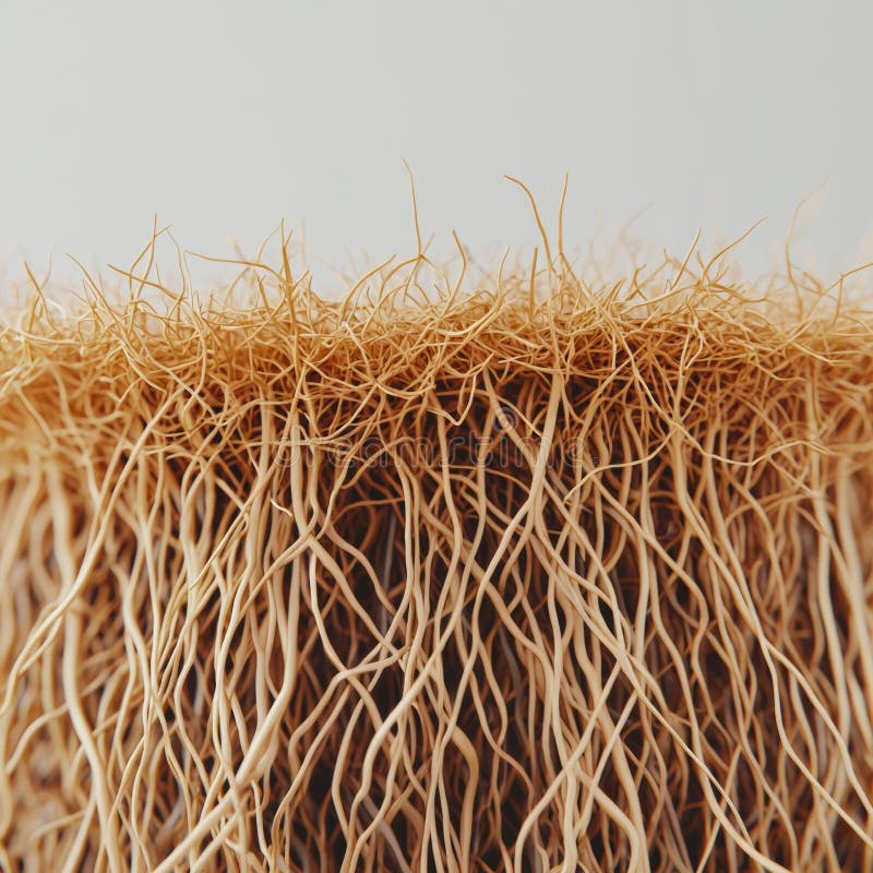 Detailed View of Hair and Root Structure Stock Illustration ...