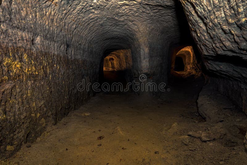 Explore a Coal Mine in the Woods Stock Photo - Image of stone, dirt ...