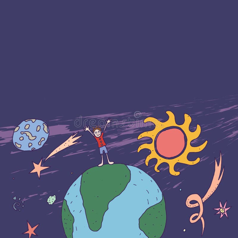 Explore, Cognize the World Concept. Stock Vector - Illustration of ...