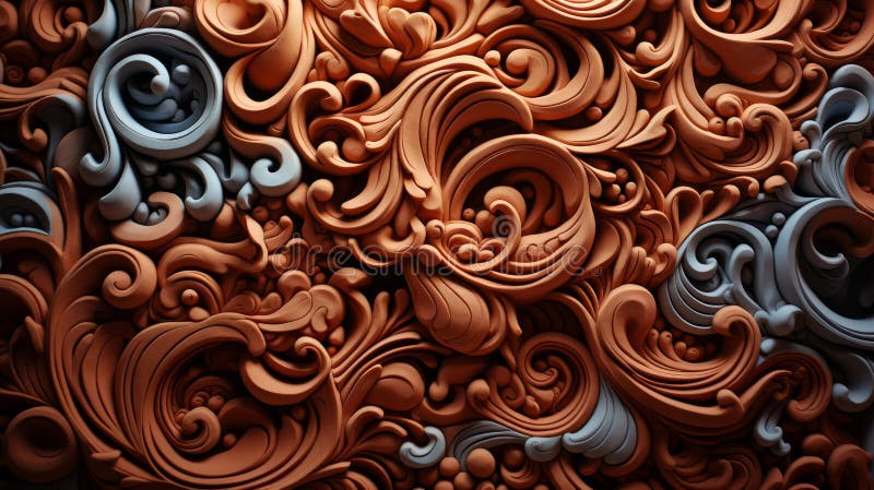 Explore a Collection of Stylized Plaster Patterns in Earth Tones with ...