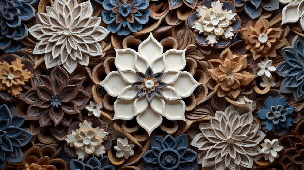 Explore a Collection of Stylized Plaster Patterns in Earth Tones with ...