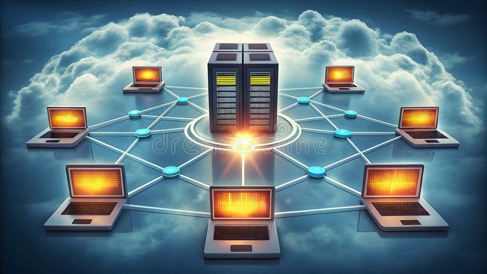 Explore the Complex Interconnected Web of Computers in a Vivid Cloud ...