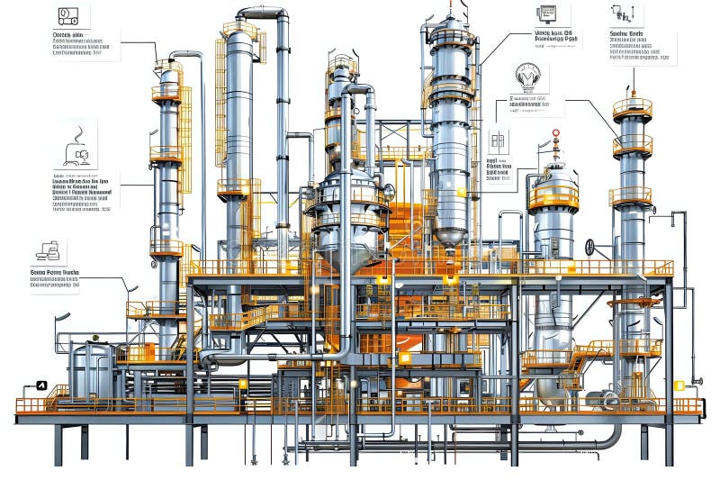 Explore the Complex Refinery: a Detailed Look at Industrial Processes ...