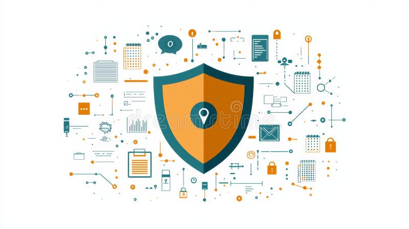 Explore the Concept of a Digital Fortress with an Iconic Shield ...