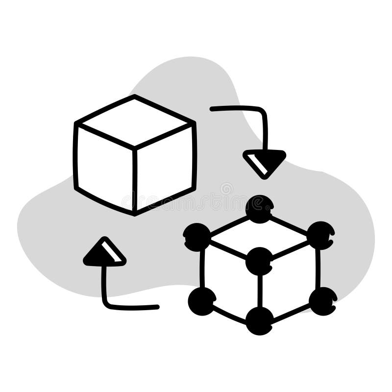 Explore the Concept of Digital Twins with this Symbolic Icon. Stock ...