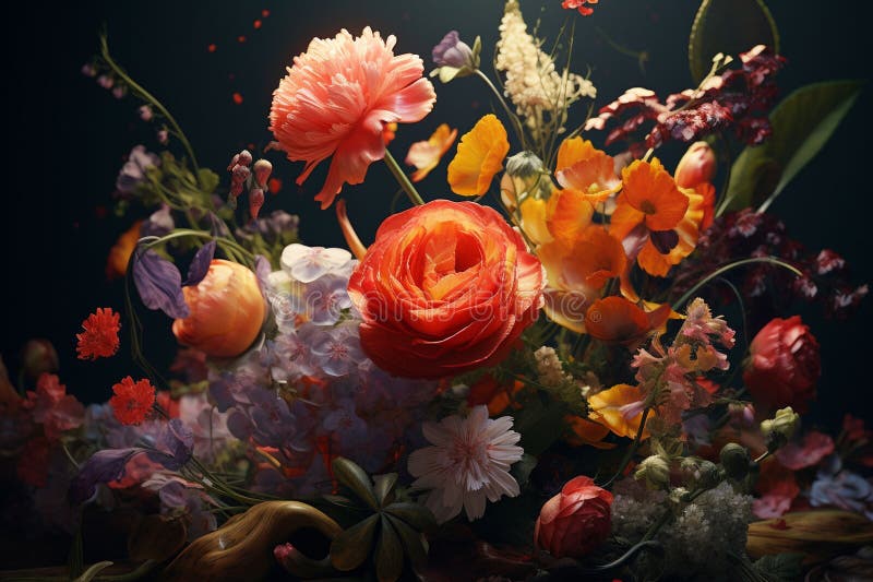 Explore the Concept of Flower Symbolism in Art Stock Illustration ...
