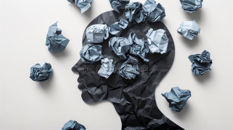 Explore the Concept of Tangled Thoughts through Crumpled Paper Art in ...