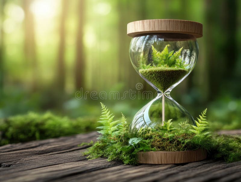 Explore a Conceptual Hourglass Formed from Natural Elements ...