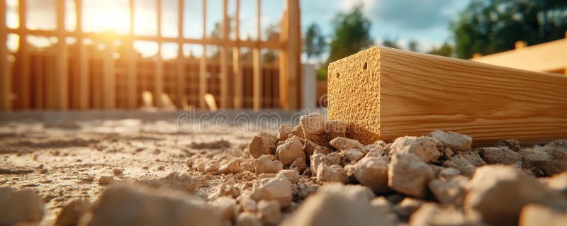 Explore a Construction Site with Plastering in Progress, Where Skilled ...