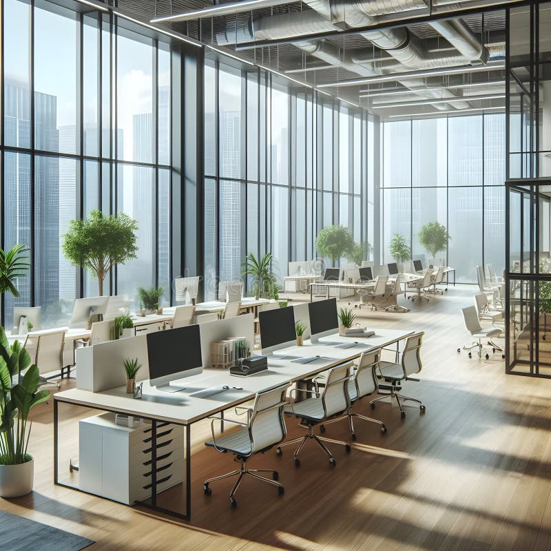 Modern Business Hub: a Visual Insight into the New Office Space Stock ...