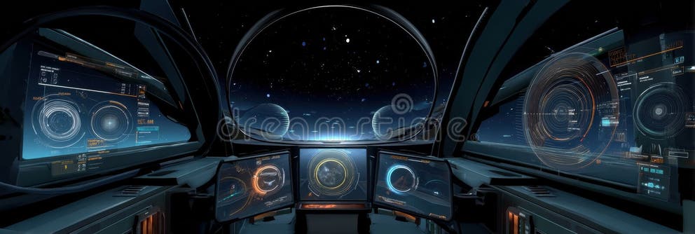 Explore the Cosmos with a Detailed Dashboard View of a Space Explorers ...