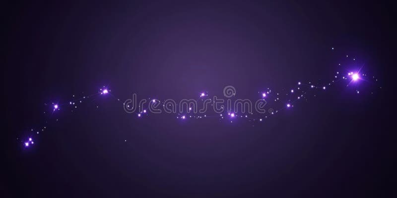 Explore the Cosmos, a Journey through Stars and Light in Purple Night ...