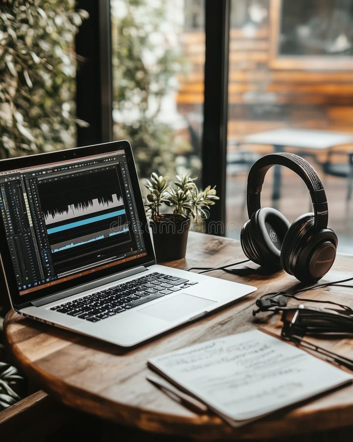 Creative Workspace Setup for Digital Audio Production Home Office ...