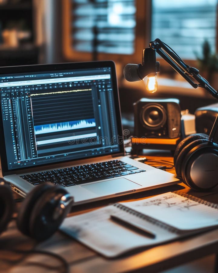 Creative Workspace Setup for Digital Audio Production Home Office ...