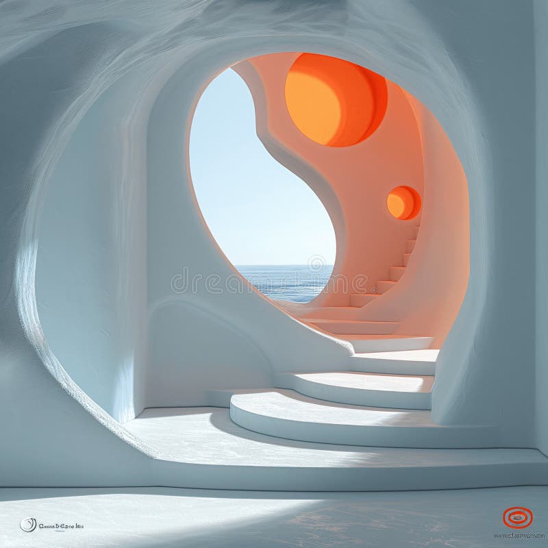 3D Artwork with Symbolic Depth Stock Illustration - Illustration of ...