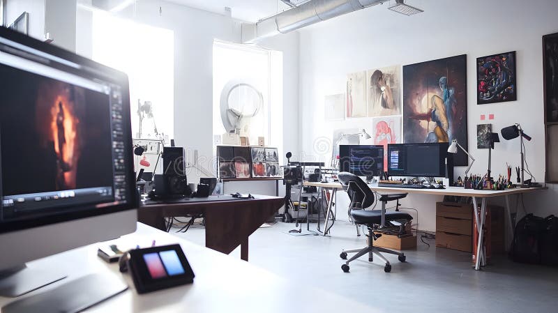 Explore the Creative Workspace Where Digital Art and Graphic Design ...