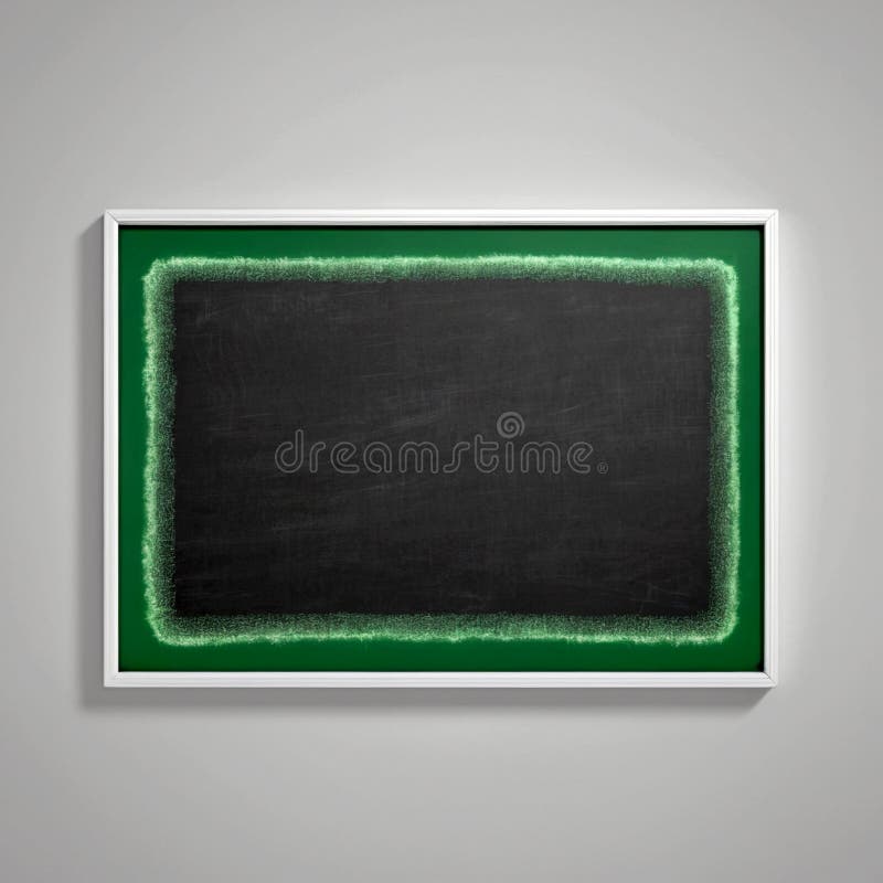 Explore the Creativity of a Blank Chalkboard Waiting for Ideas in a ...