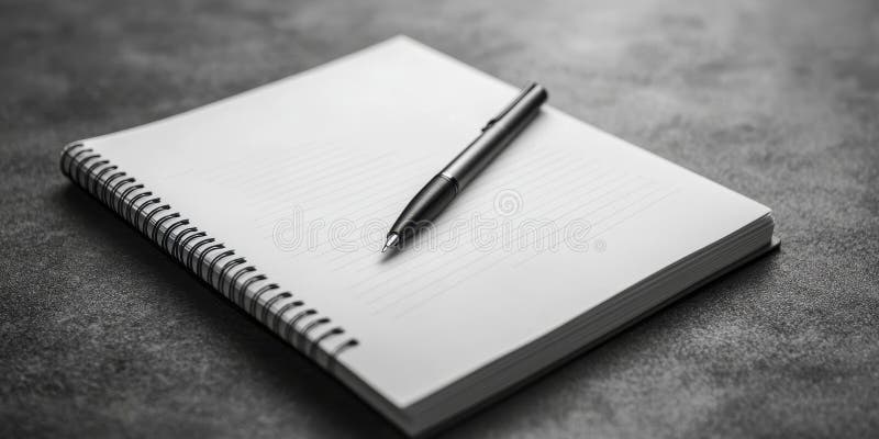 Explore Creativity with a Blank Notebook and Pen for Ideas and ...