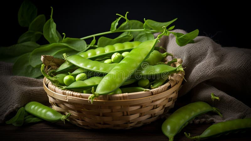 Peas and Pod Collection stock illustration. Illustration of creativity ...