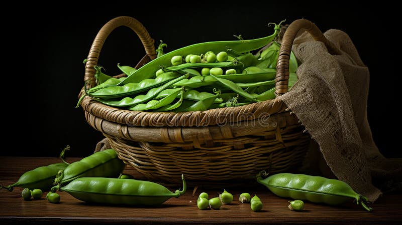 Peas and Pod Collection stock illustration. Illustration of flavors ...