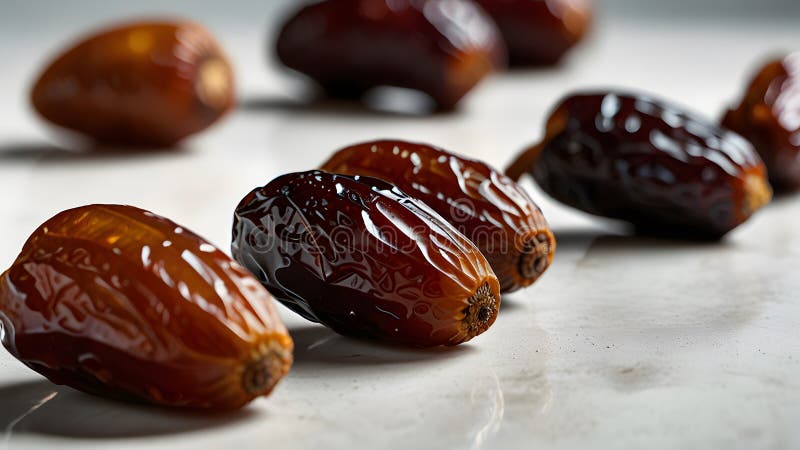 Still Life of Dates Elegant Avatars on White Background Stock ...