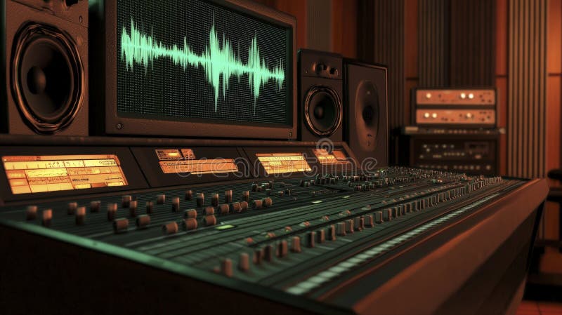 State-of-the-art Recording Console in Modern Studio Audio Equipment ...
