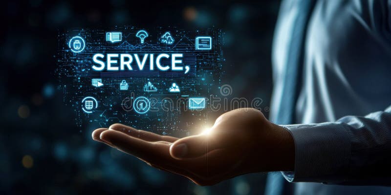 Innovative Service Solutions Digital Landscape Technology Visual Modern ...