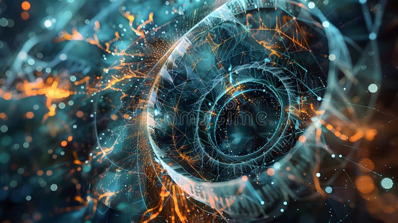 Cybernetic Evolution: Abstract Background with Futuristic Organisms ...