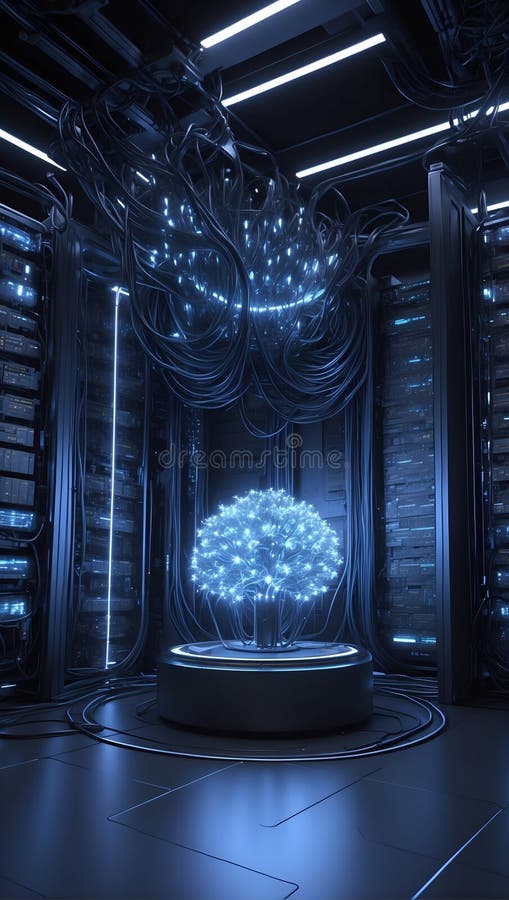 Cybernetic Fusion: Biomechanical Data Processor Unleashing Power. AI ...