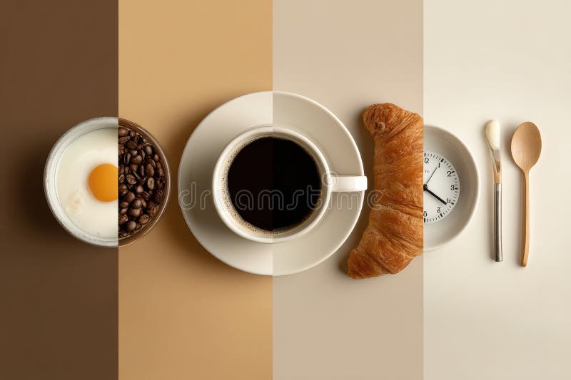 Explore Decaf Alternatives in a Morning Routine Infographic Showcasing ...