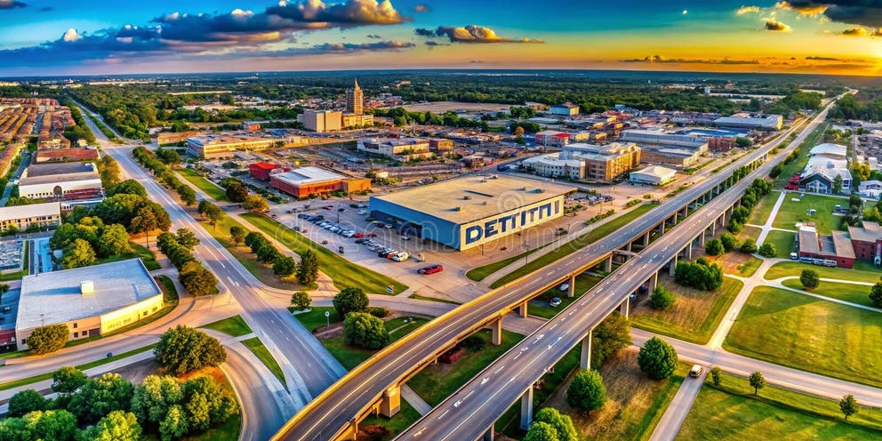 Comprehensive Aerial Road Map of Denton County Texas Detailed Drone ...