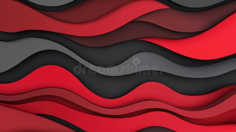 Explore the Depth of 3D Red and Gray Abstract Backgrounds, Perfect for ...