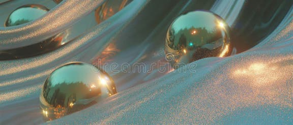 Explore the Depth and Texture of Abstract Spheres with Glittering ...