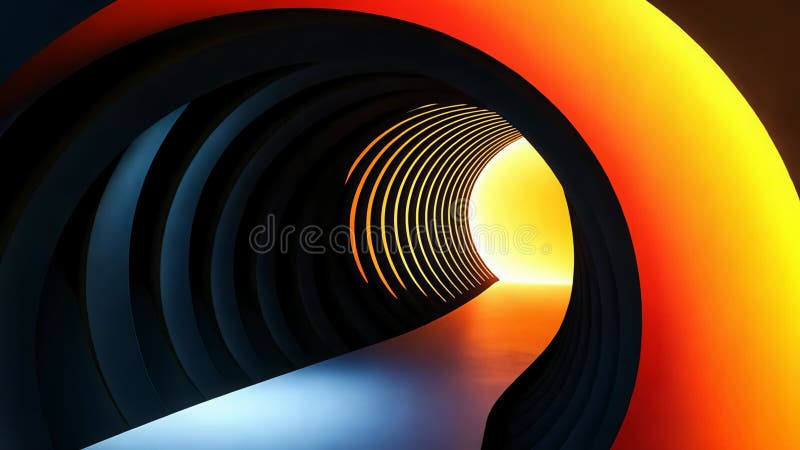 Explore the Depths of an Abstract Psychedelic Tunnel with Vibrant ...