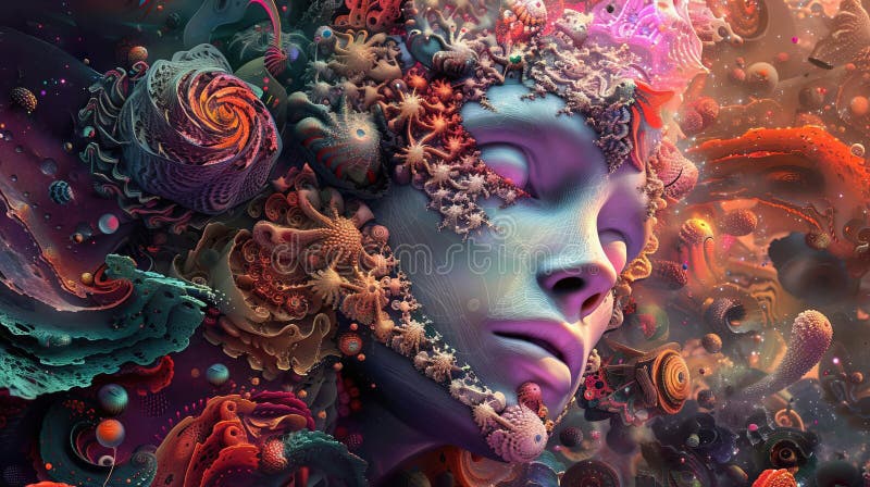 Explore the Depths of a Psychedelic World Filled with Vibrant Colors ...