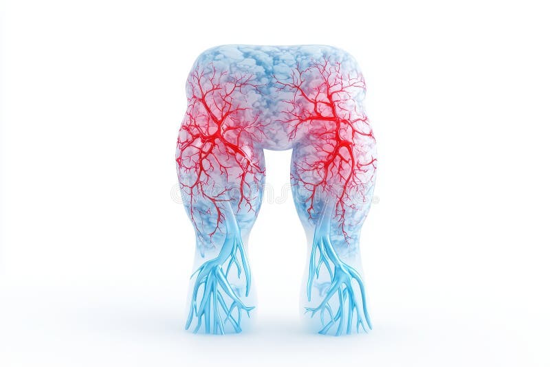 3D Illustration of Joints with Osteoarthritis and Inflammation in the ...