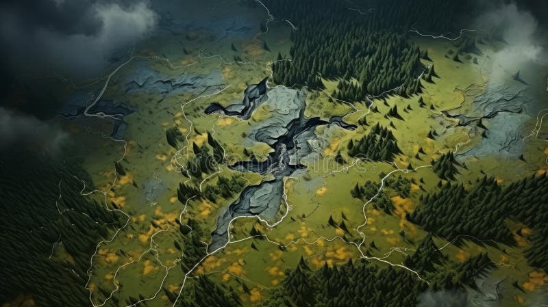 Explore Detailed Satellite Maps with High Resolution and Dynamic Lines ...