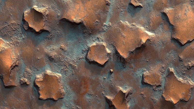 A Vibrant Closeup of a Rusty Iron Surface, Highlighting Intricate ...