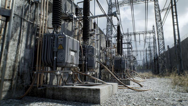 Peak Energy Grid Load Visual Electricity Generation Facility Industrial ...